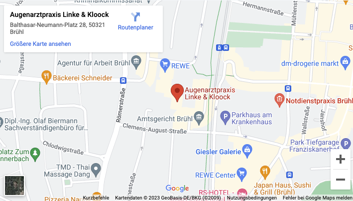 Kontakt und Anfahrt | Augenheilkunde Linke & Kloock